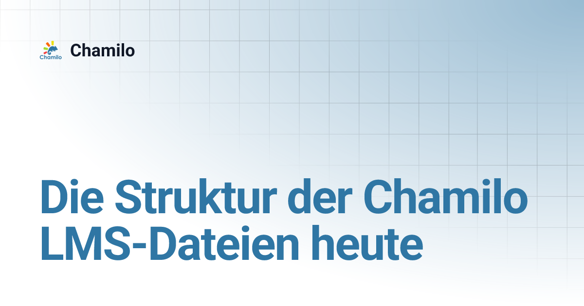 Die Struktur der Chamilo LMS-Dateien heute | Chamilo