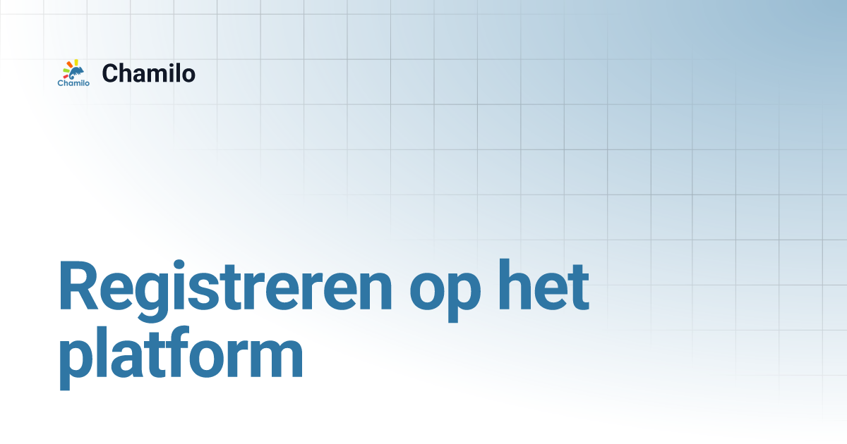 Registreren op het platform | Chamilo