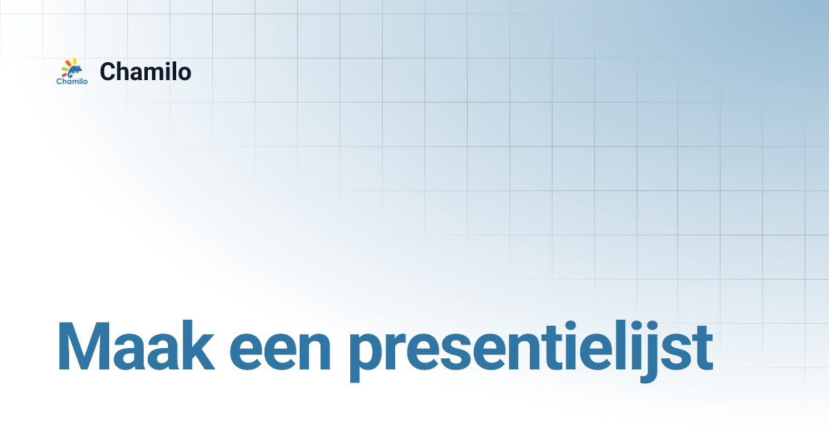Maak een presentielijst | Chamilo