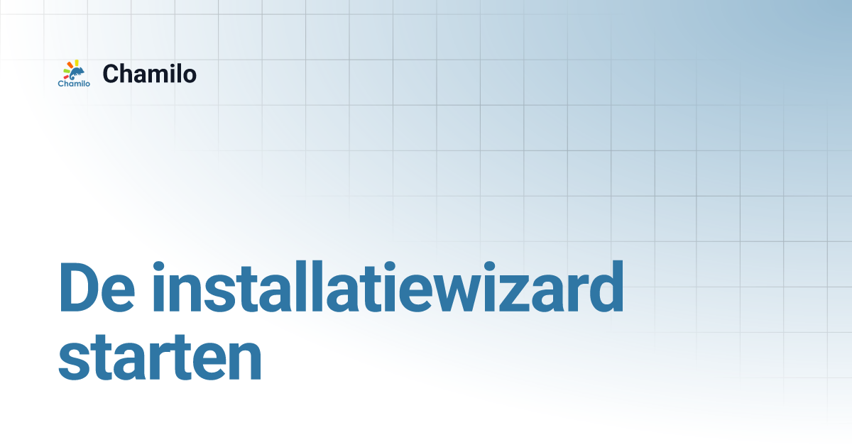 De installatiewizard starten | Chamilo