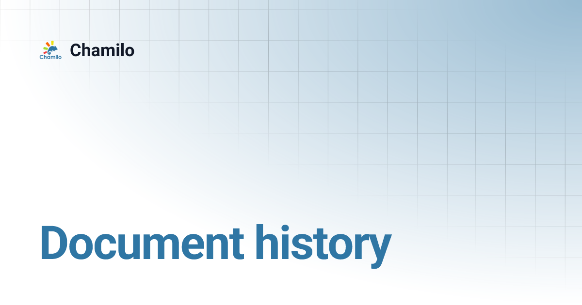 Document history | Chamilo