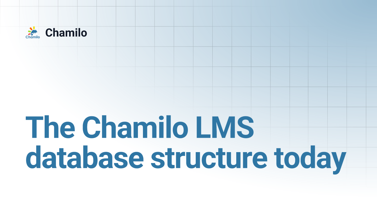 The Chamilo LMS database structure today | Chamilo